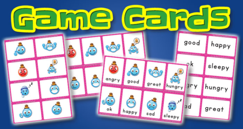Free Feelings Flashcards, Games, and Worksheets