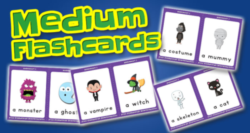 Halloween Flashcards, Games, and Worksheets