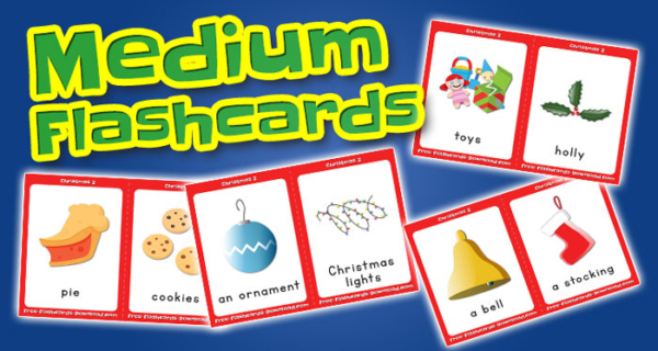 Christmas Flashcards, Games, and Worksheets – Free Flashcards Download