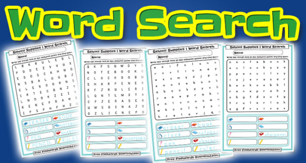 School Supplies Flashcards, Games, and Worksheets – Free Flashcards ...